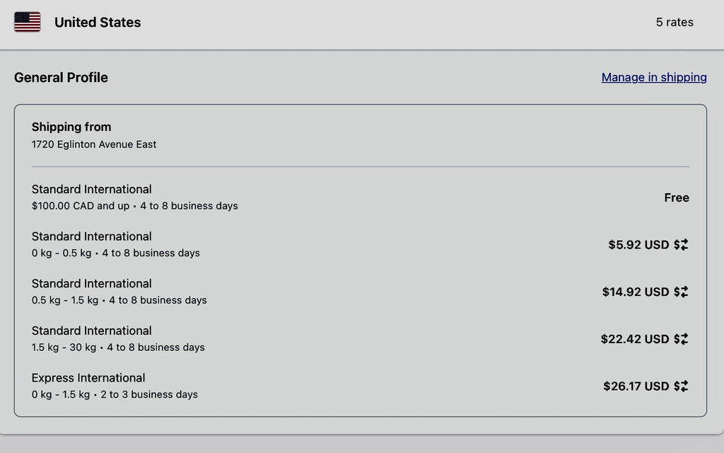 Shipping Rates - USA 2023 Updated – RUBENA ROYAL™